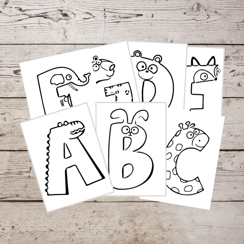 coloring book alphabets