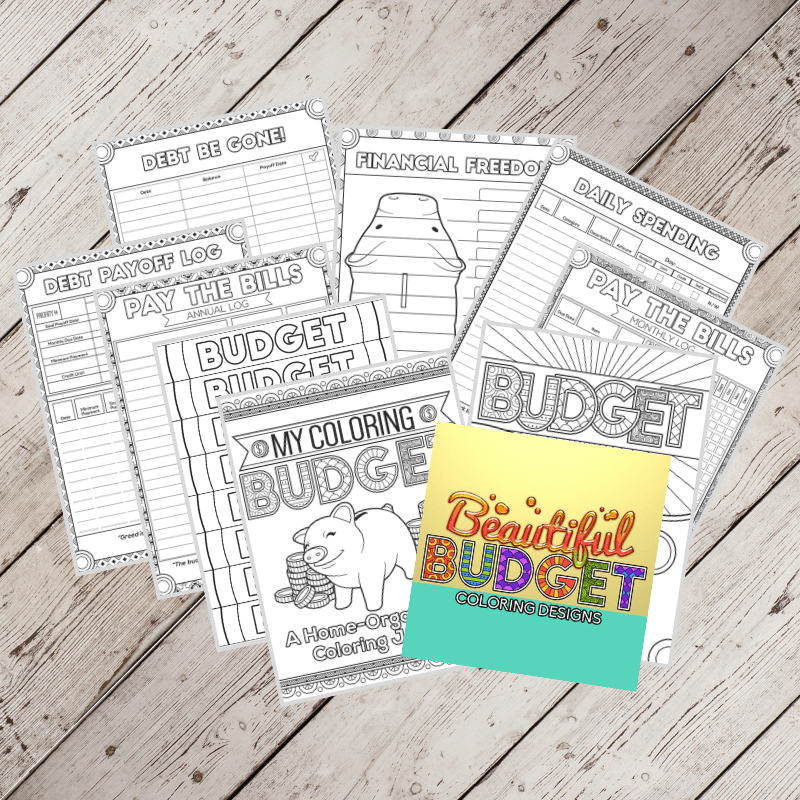 Beautiful Budget Coloring Planner – lifeasalifeschooler