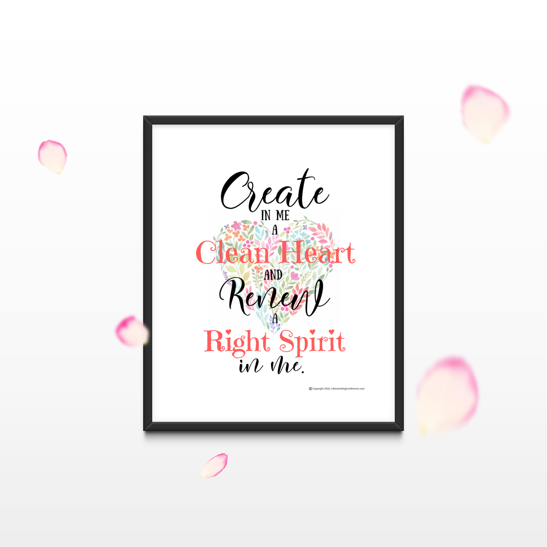 Clean Heart Printable – lifeasalifeschooler