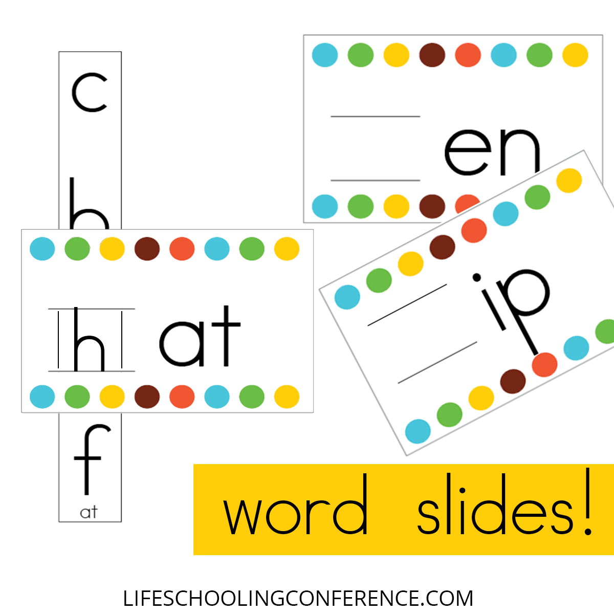 Word Family Slides – lifeasalifeschooler